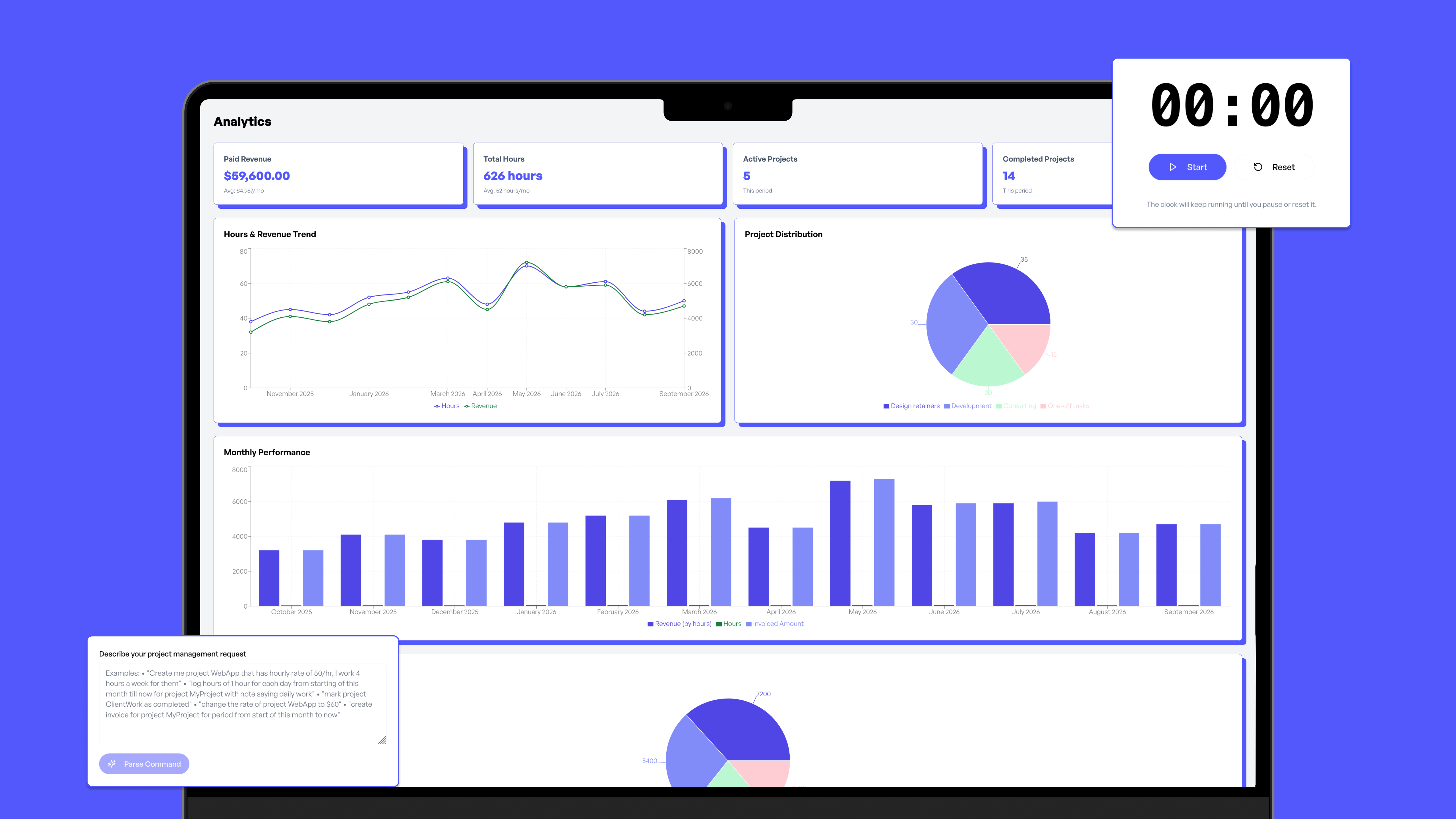 Workey — Projects, Time & Invoices for Freelancers